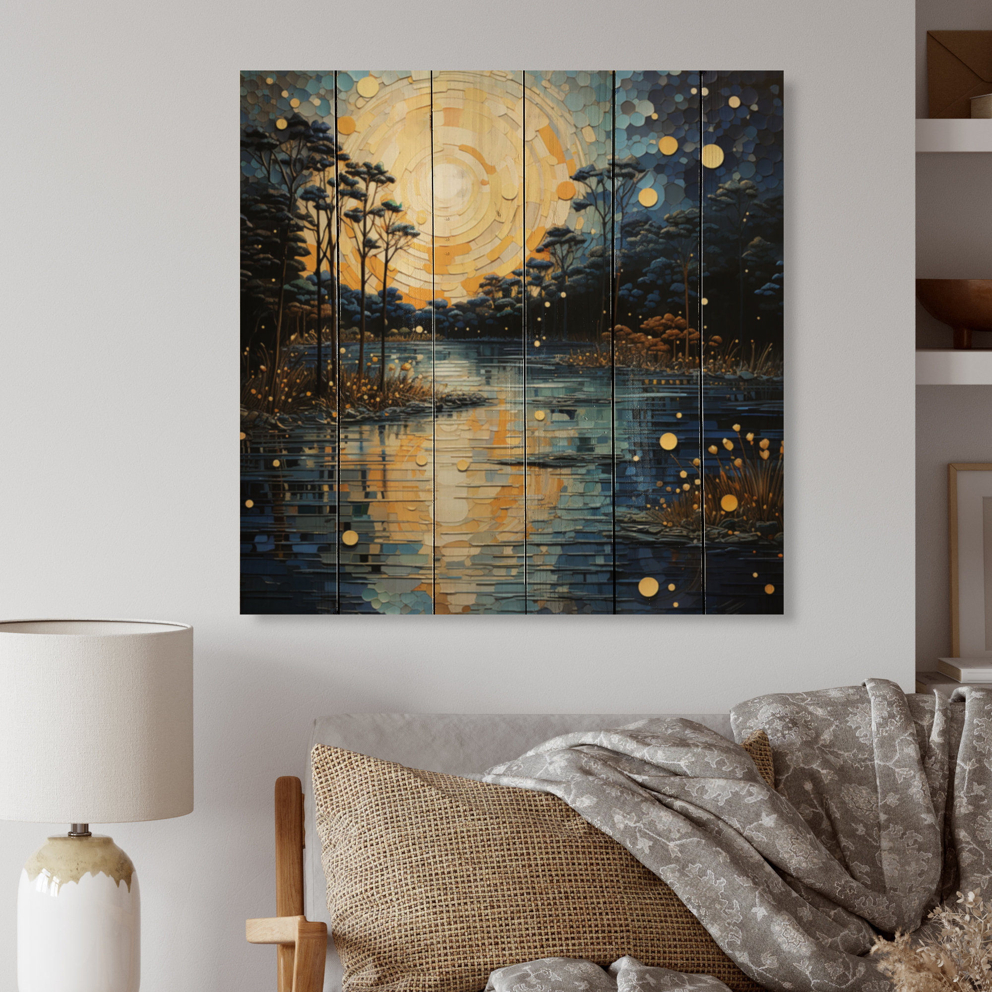 Red Barrel Studio Blue River Reflections Of Serenity III On Wood Print - Wayfair Canada
